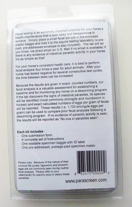 ParaScreen-e - Equine Parasite and Horse Fecal Egg Count Testing ...